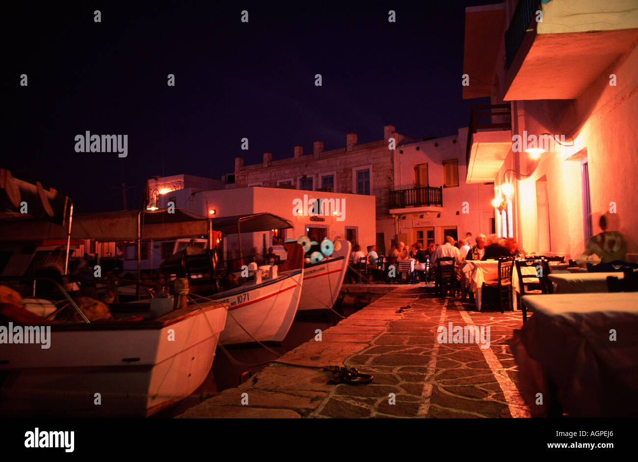 Restaurant / Naoussa Stock Photo - Alamy