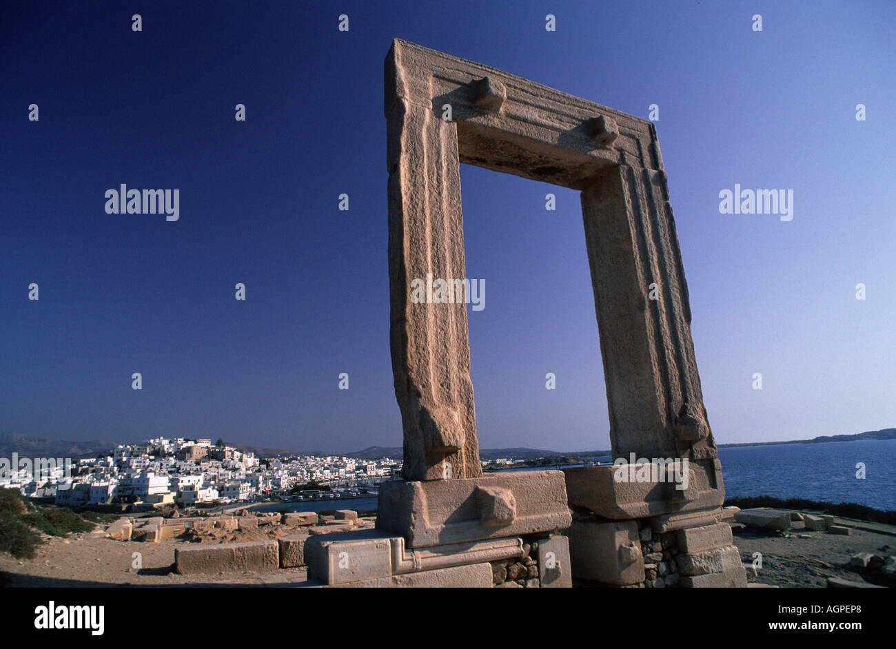 Temple gate / Naxos / Tempeltor Stock Photo - Alamy