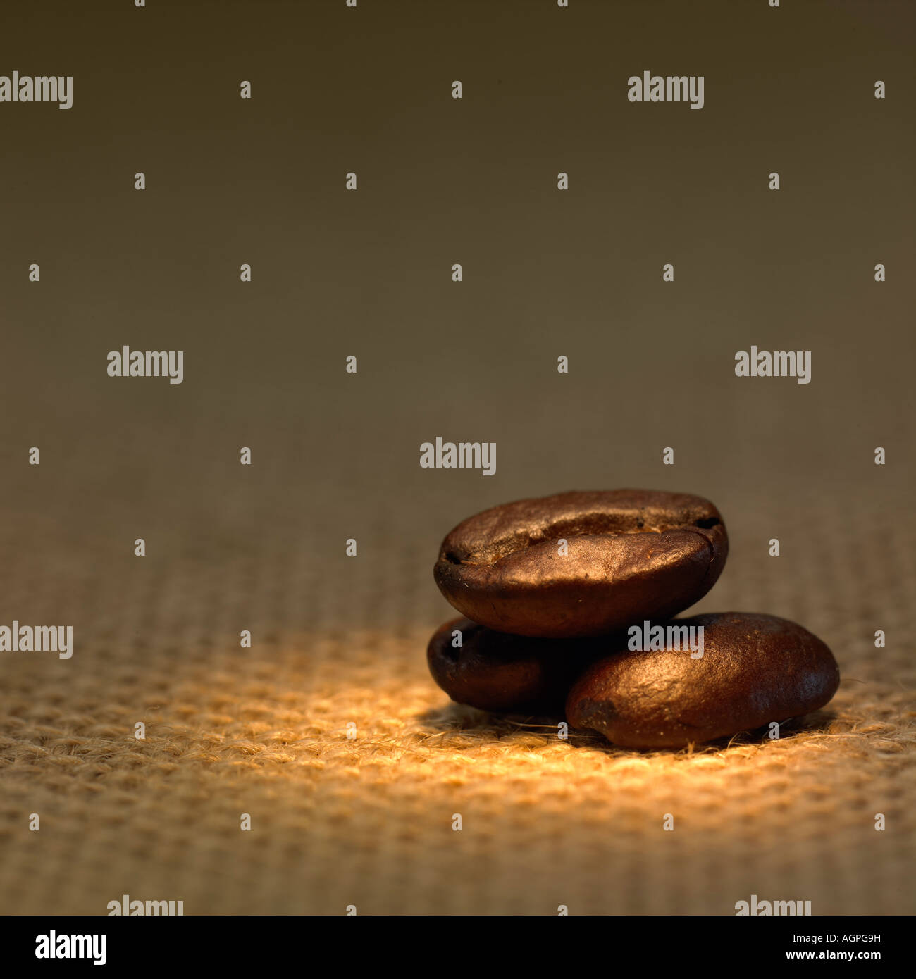 Three Coffee beans Stock Photo - Alamy