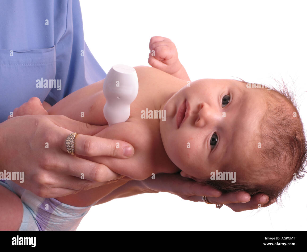 Nurse taking temperature of child hi-res stock photography and images ...