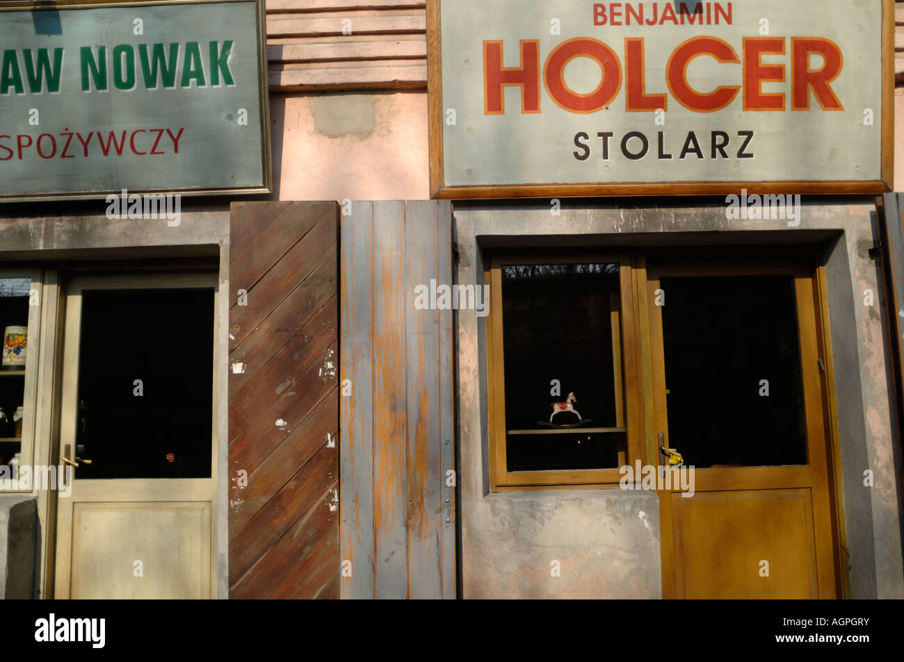 Traditional shopfronts in Kazimierz the former Jewish district of ...