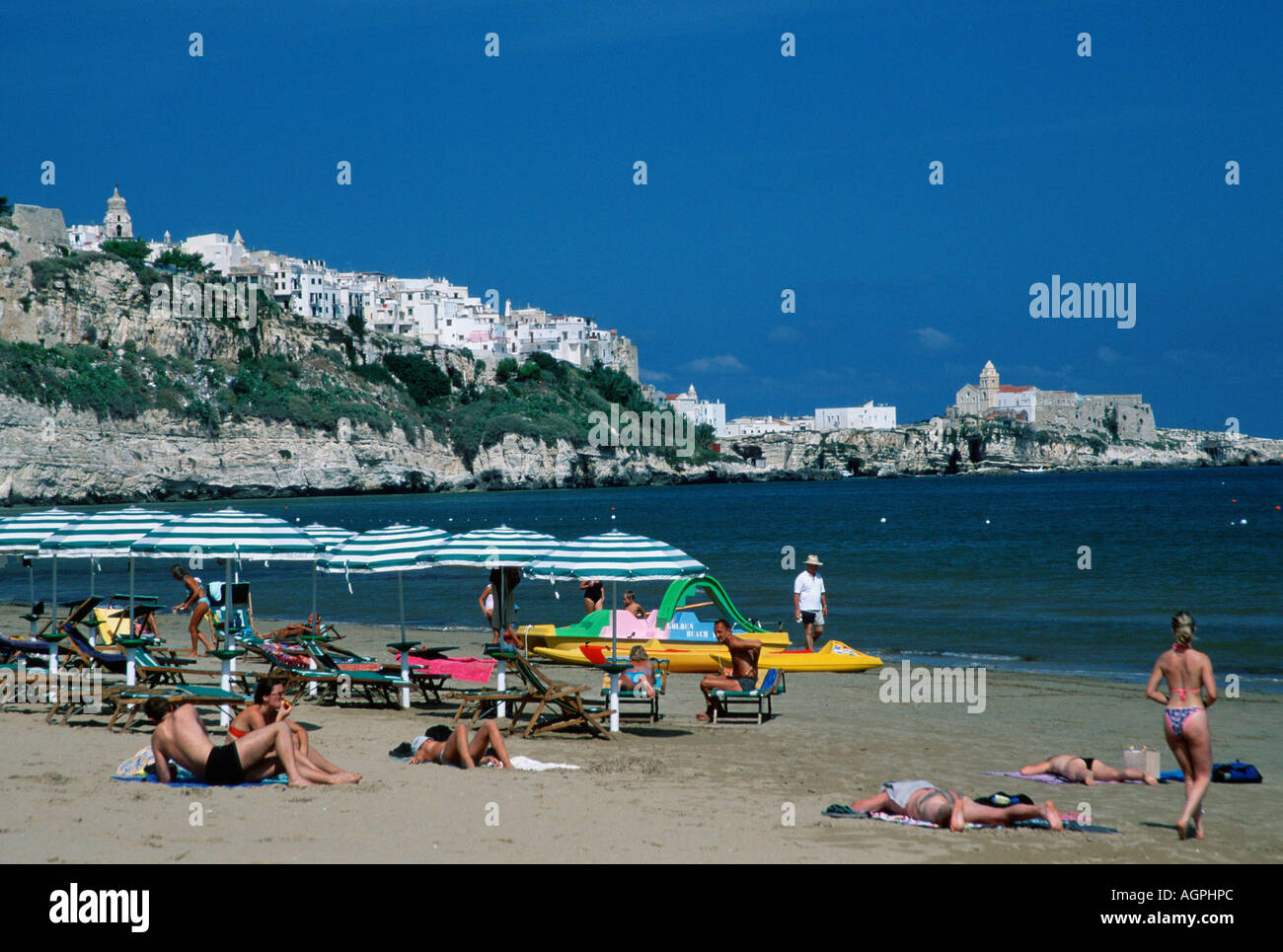 Beach / Vieste Stock Photo - Alamy