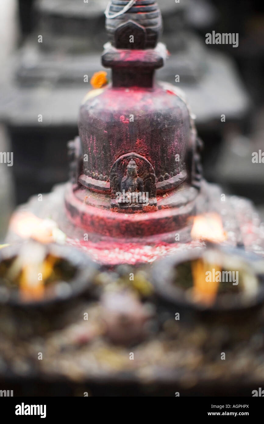 Small buddha stupa. Swayambhu Stupa, Kathmandu, Nepal Stock Photo - Alamy