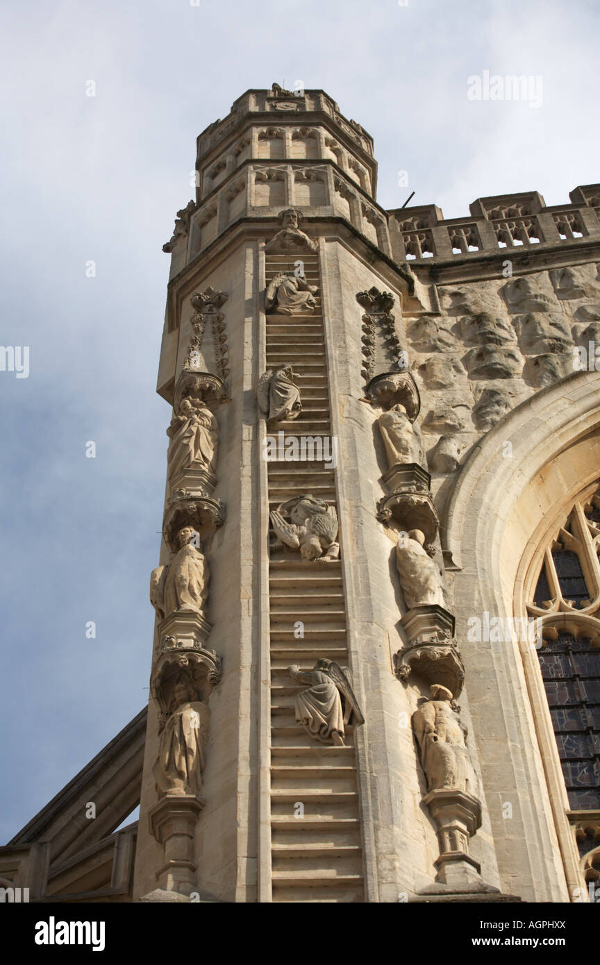 Bath abbey angels climbing ladder hi-res stock photography and images ...