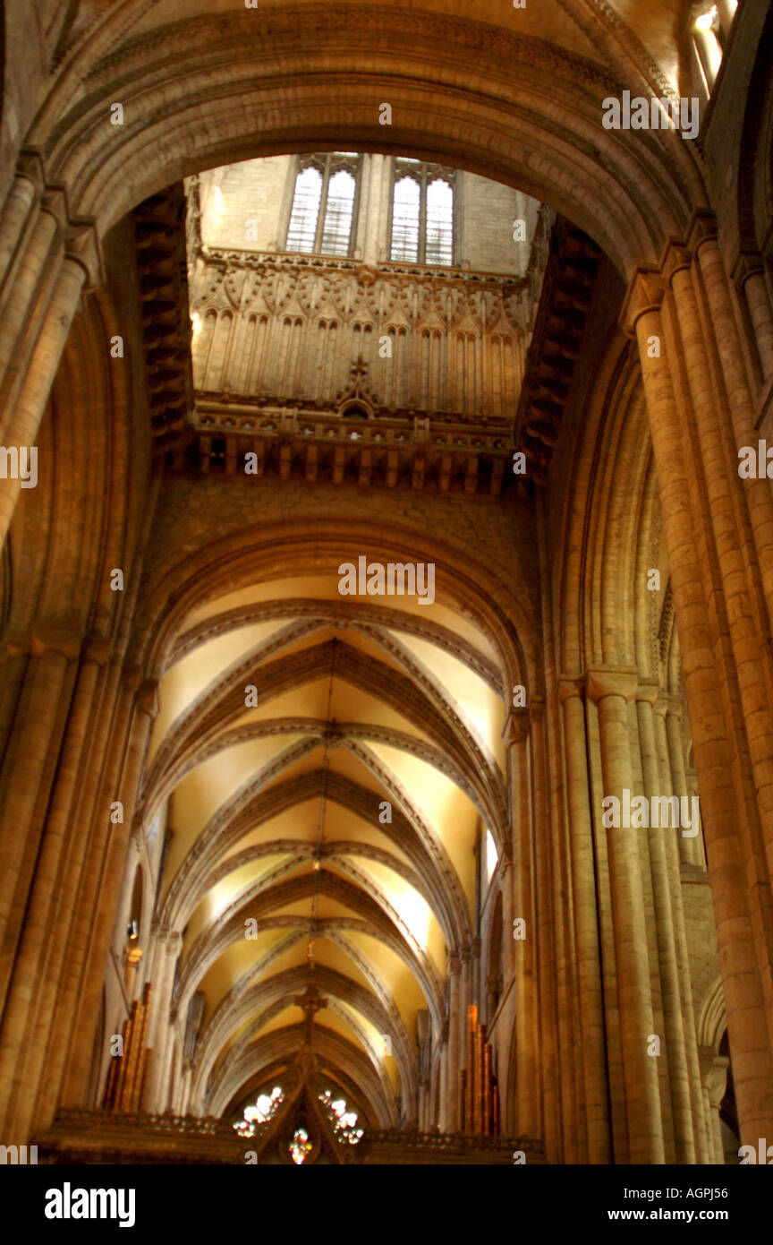 The interior Durham cathedral England United Kingdom UK Great Britain ...