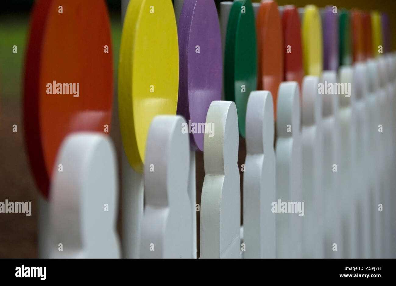 A colorful fence Stock Photo - Alamy