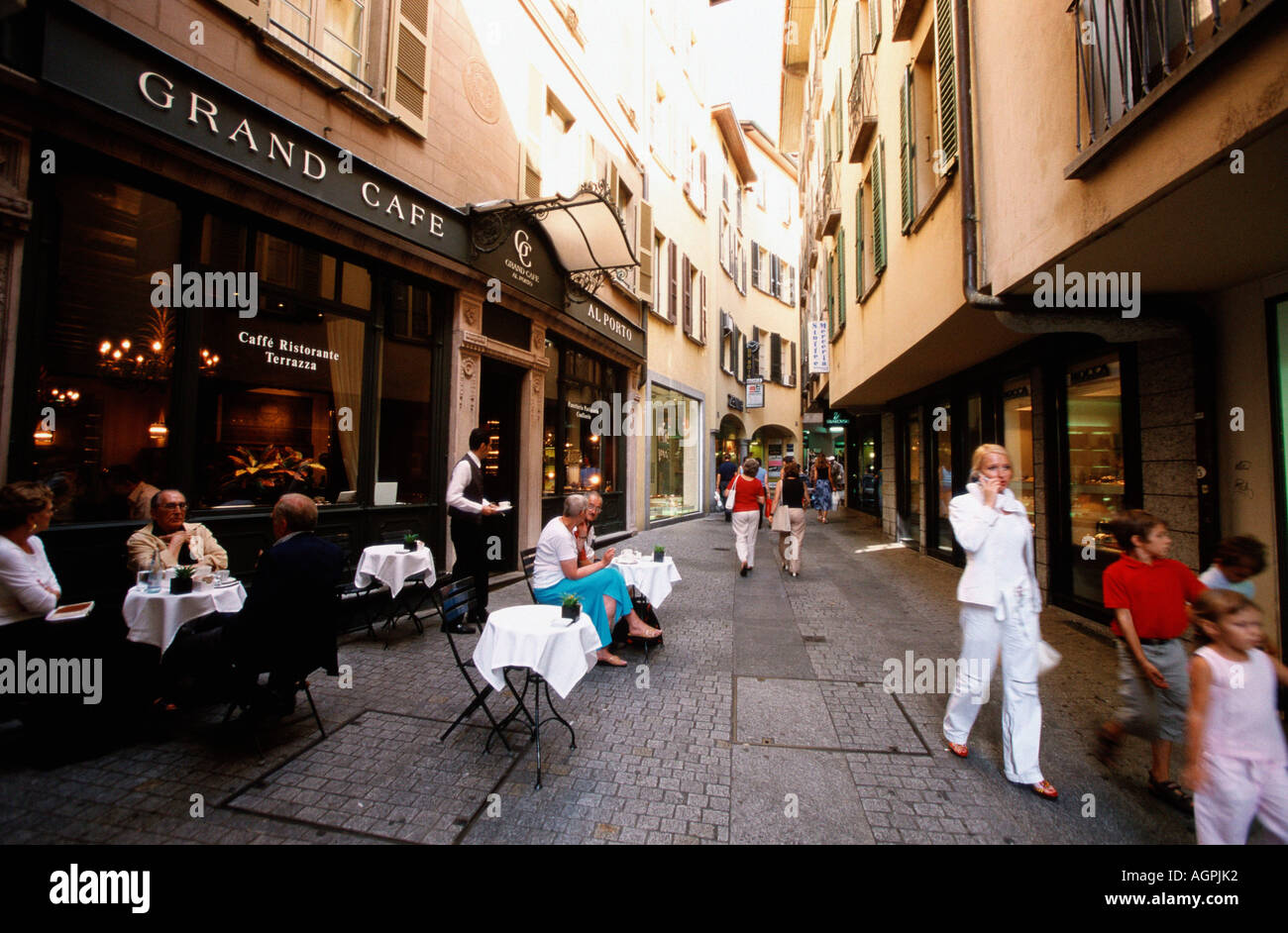 Lugano switzerland cafe hi-res stock photography and images - Alamy
