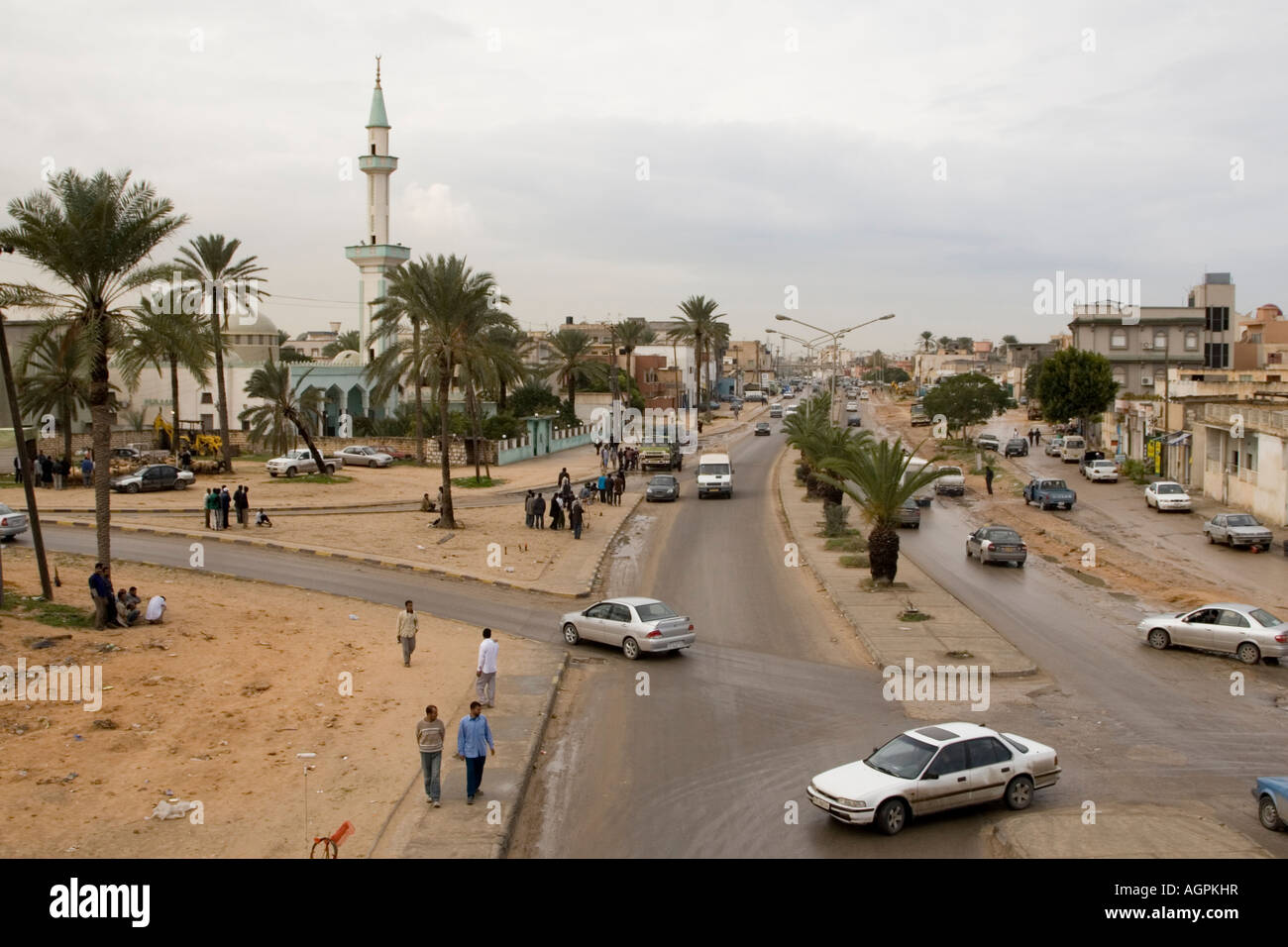 Tripoli, Libya. Suburban Street Scene Stock Photo - Alamy