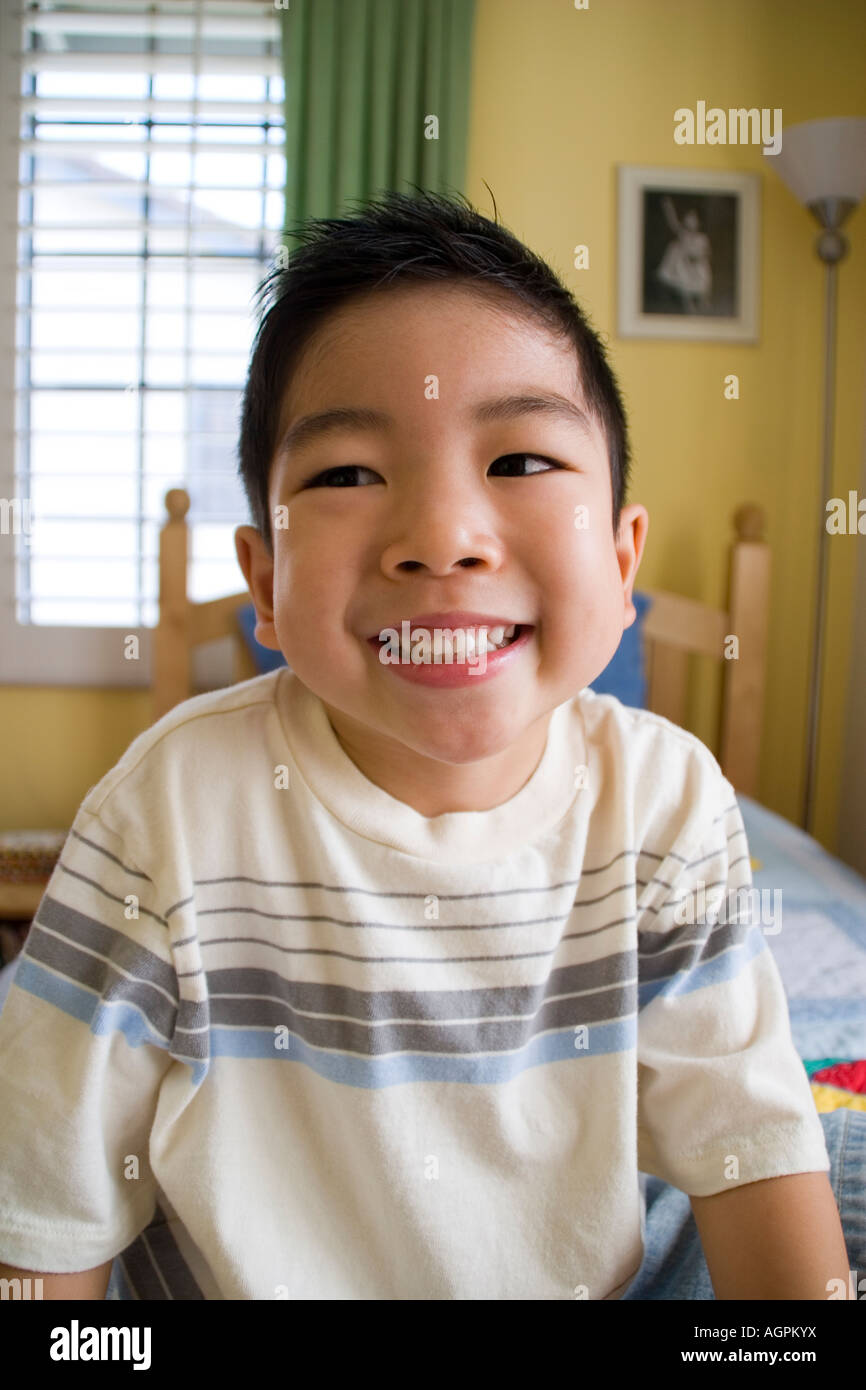 Little Boy Smiling Stock Photo - Alamy