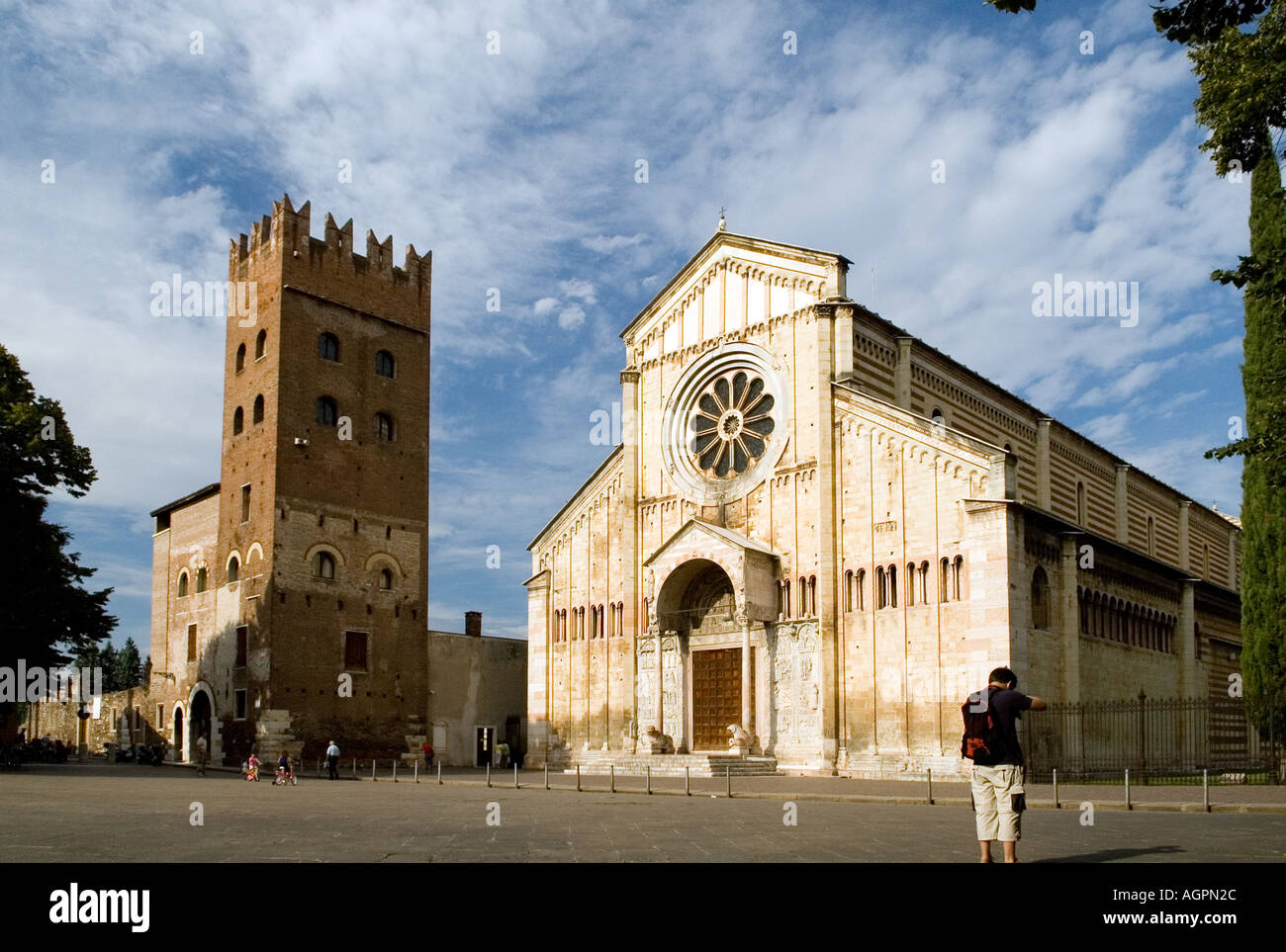 San Zeno Maggiore church Verona Italy Stock Photo - Alamy