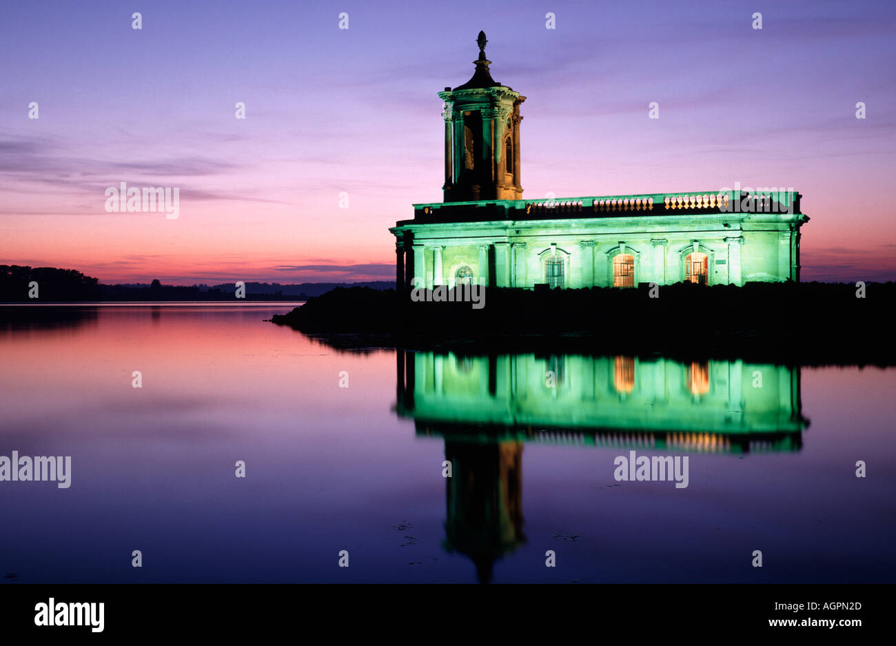 Normanton Church, Rutland Water, England, UK Stock Photo - Alamy
