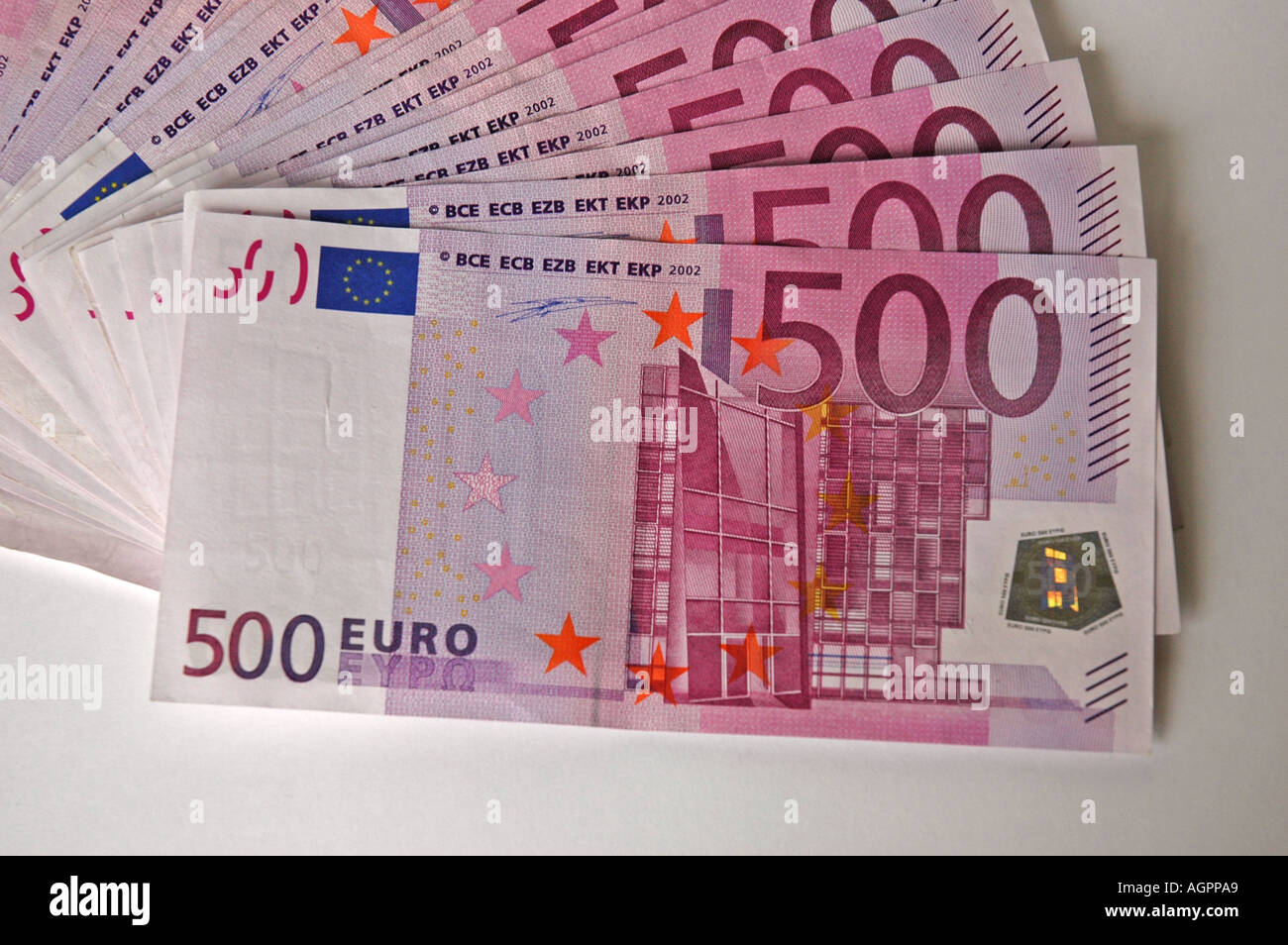 500 Euros bank notes, Europe Stock Photo - Alamy