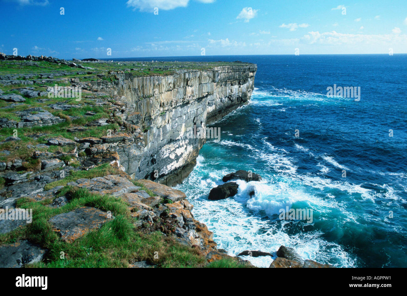 Steep coast / Inishmore / Steilkueste Stock Photo - Alamy