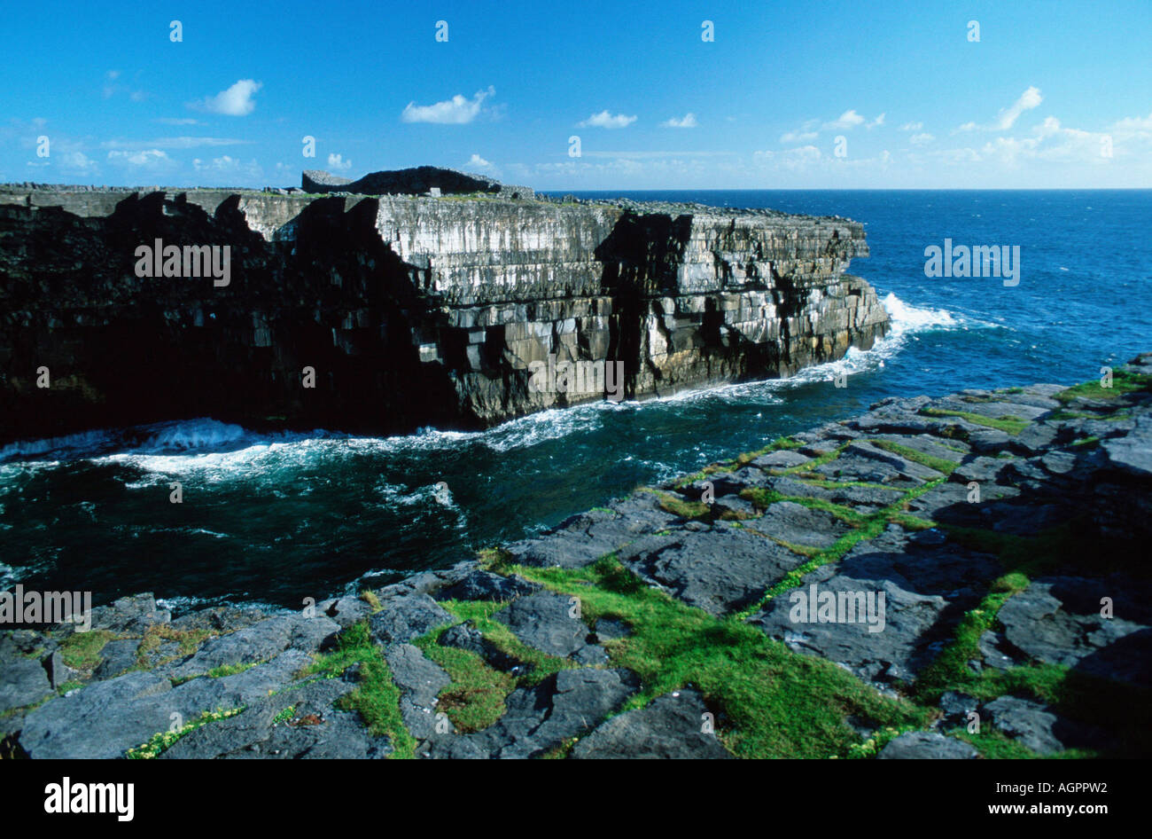 Steep coast / Inishmore / Steilkueste Stock Photo - Alamy
