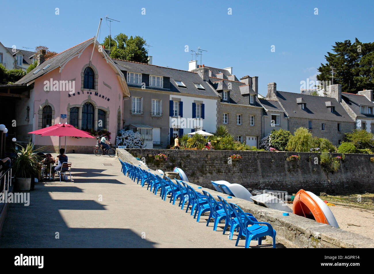 Abri du Marin in Sainte-Marine harbour, Finistere, Brittany, France ...