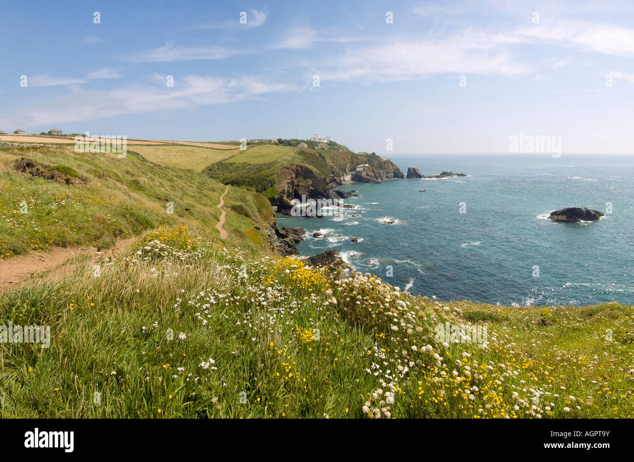 the lizard point the southernmost tip of land in england cornwall uk ...