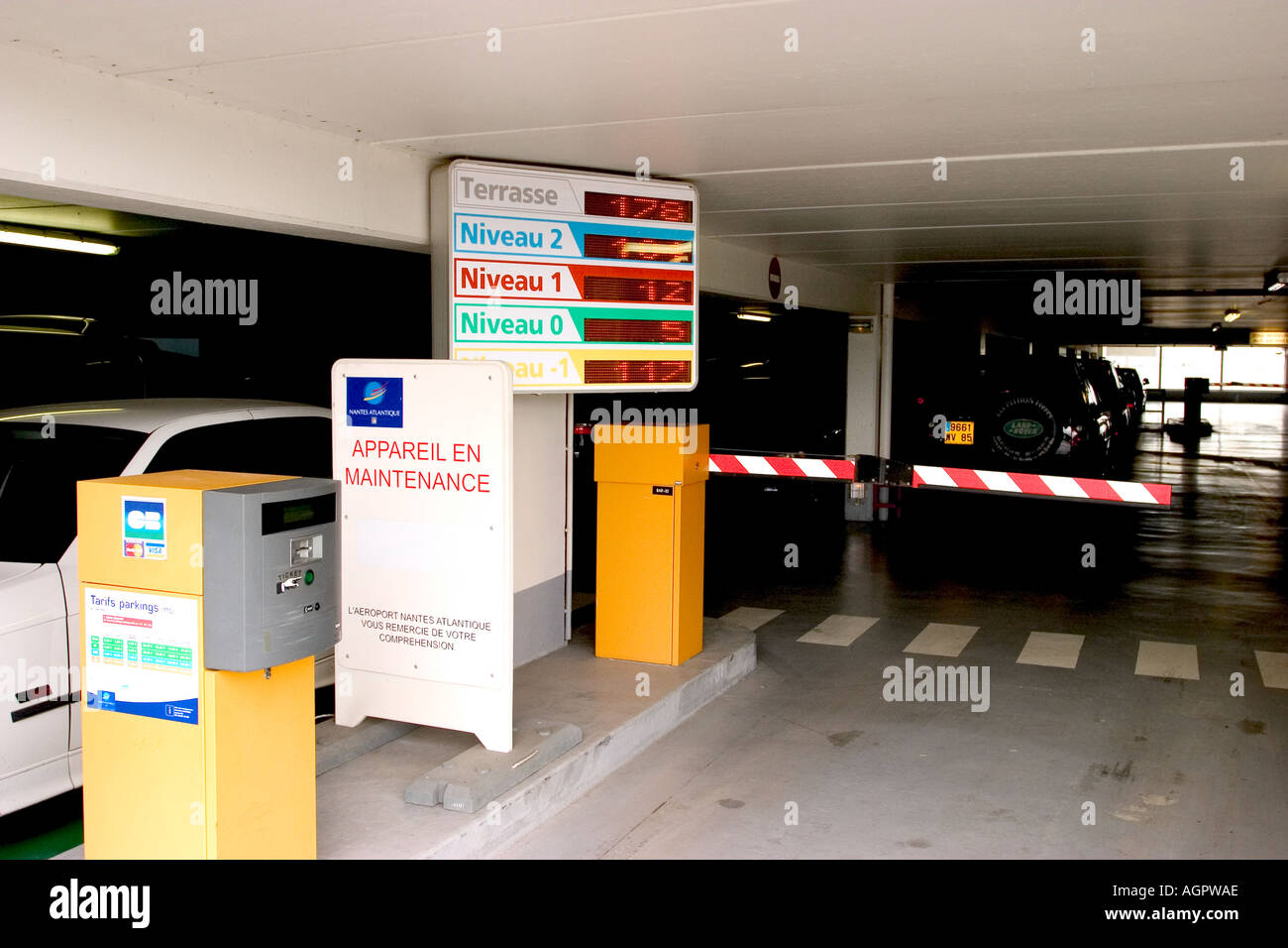 carpark in france Stock Photo - Alamy