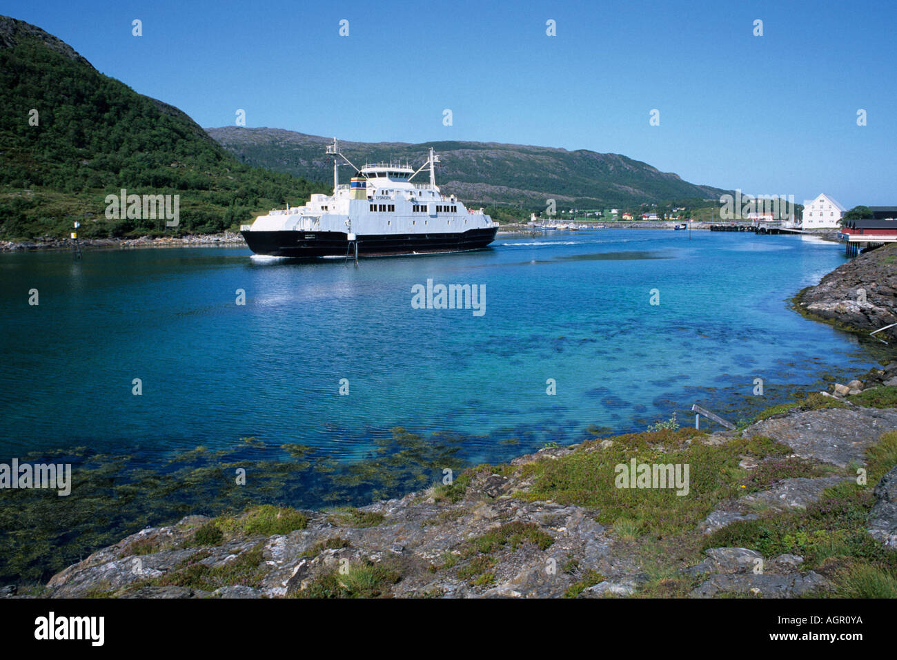 Ferry boat / Rosvik / Faehre Stock Photo - Alamy