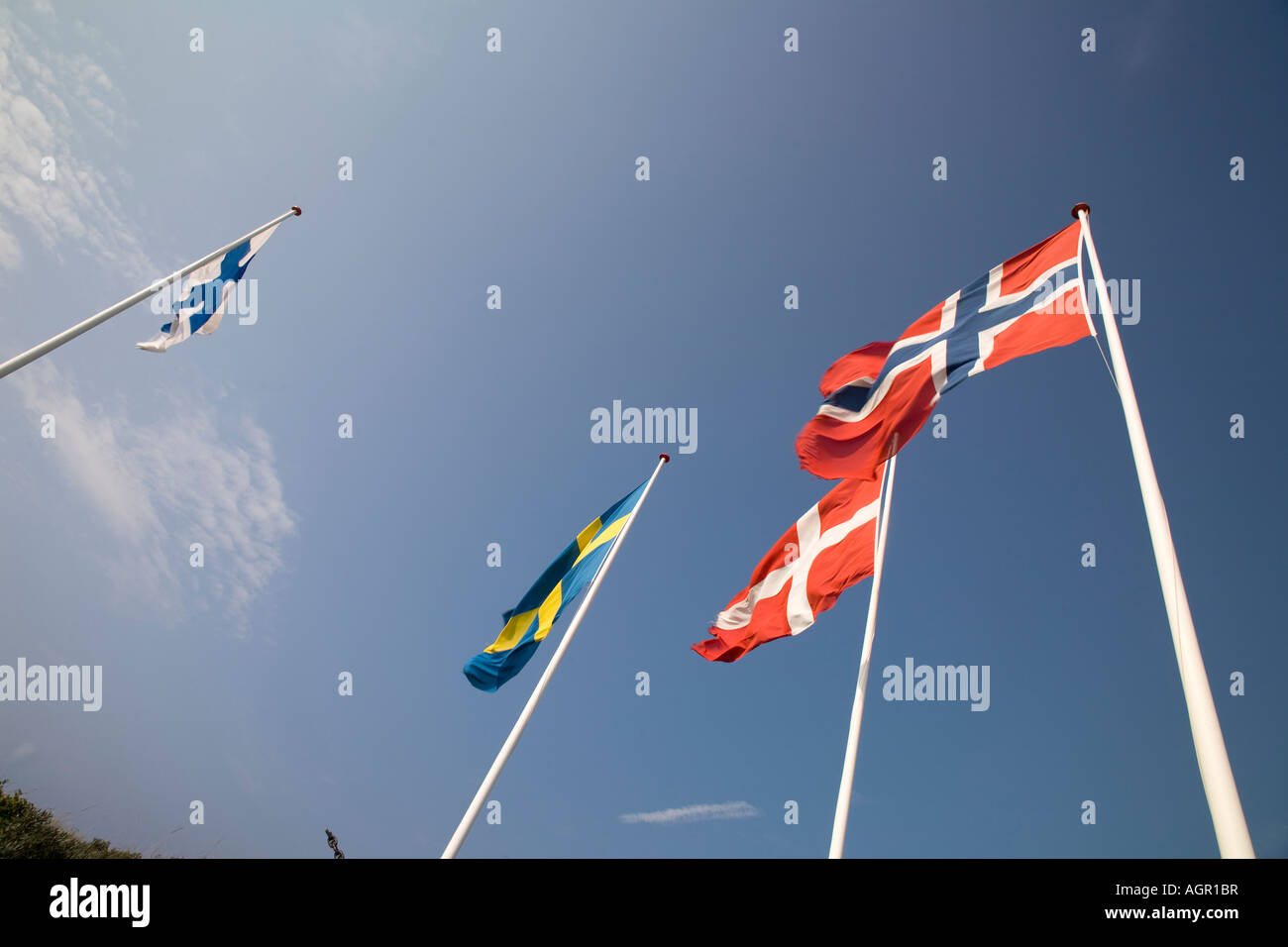 Scandinavian flags hi-res stock photography and images - Alamy