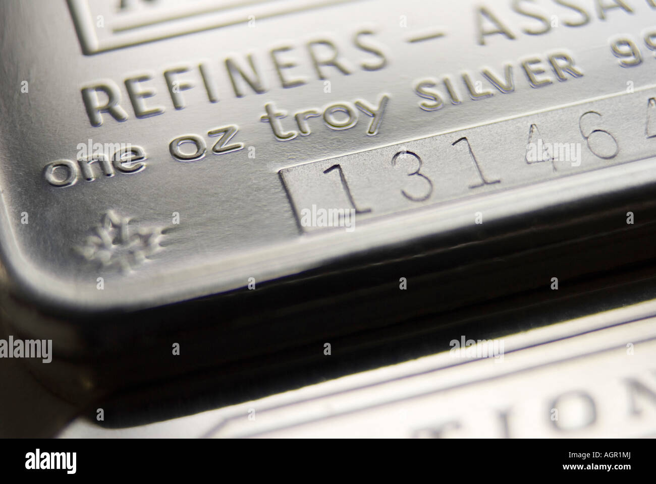 Pure silver ingot bars hi-res stock photography and images - Alamy
