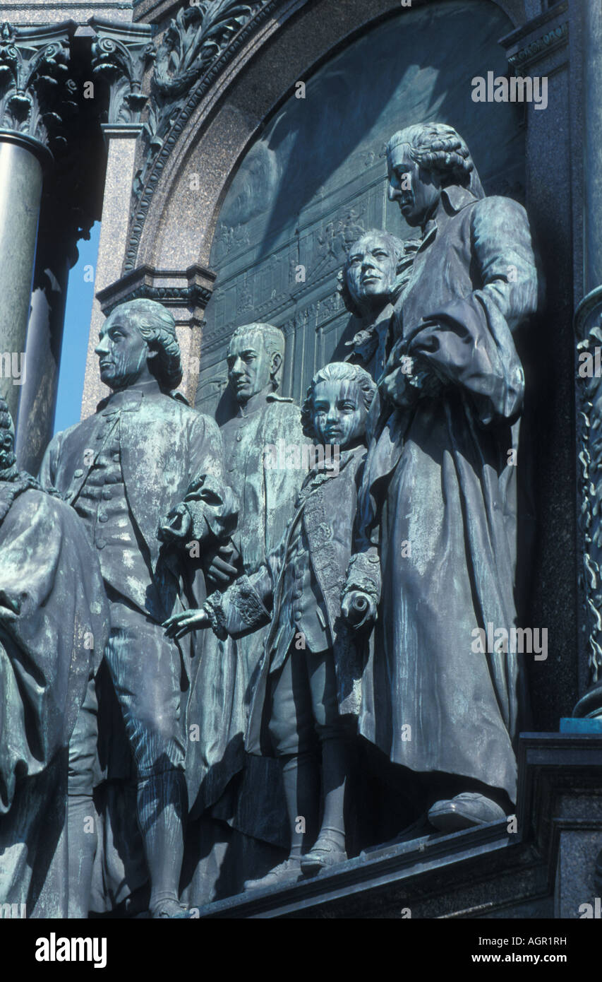Detail of Maria Theresien Denkmal monument of Maria Theresia shows ...