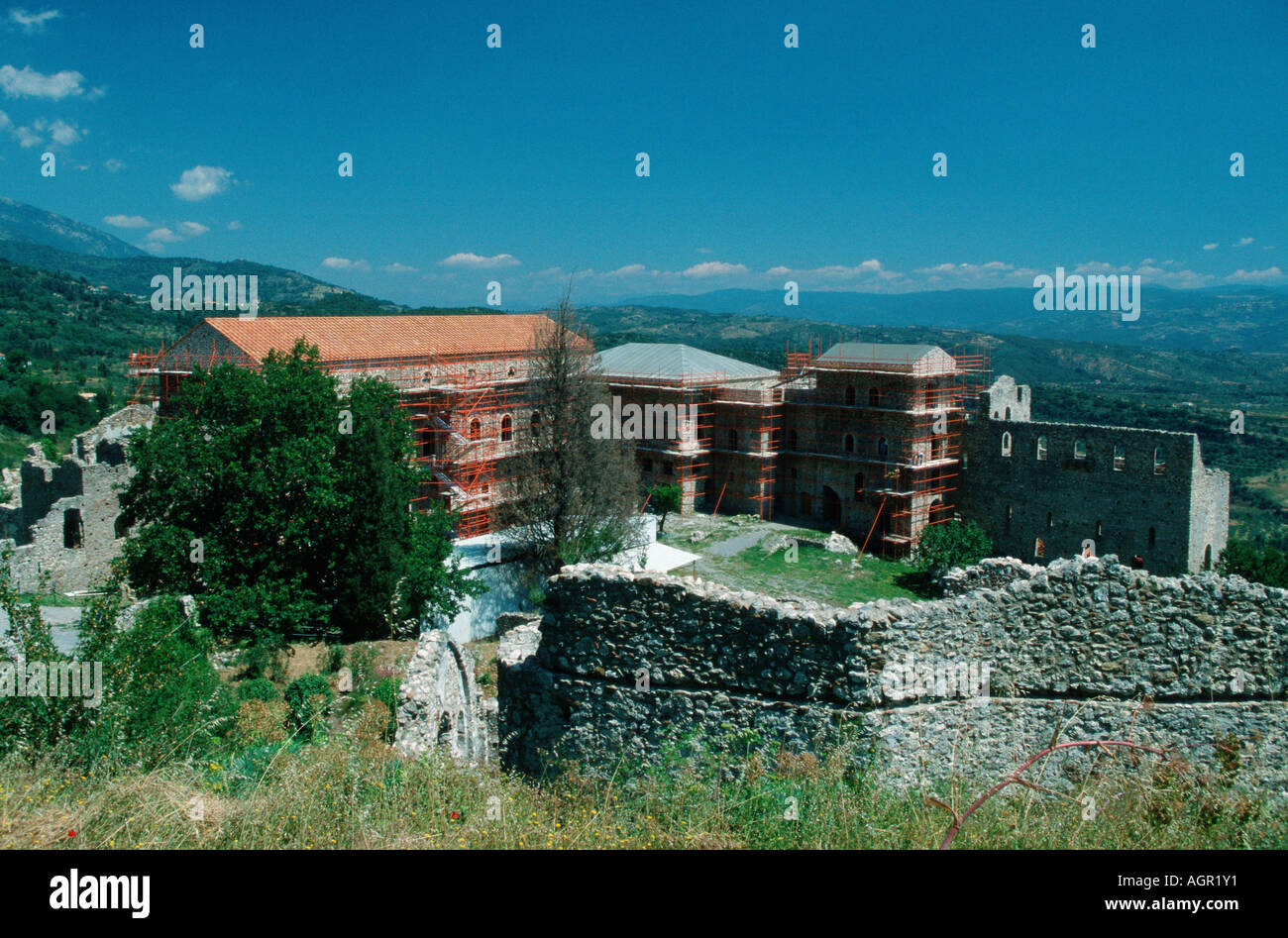 Palace of the Despots / Mistras Stock Photo - Alamy