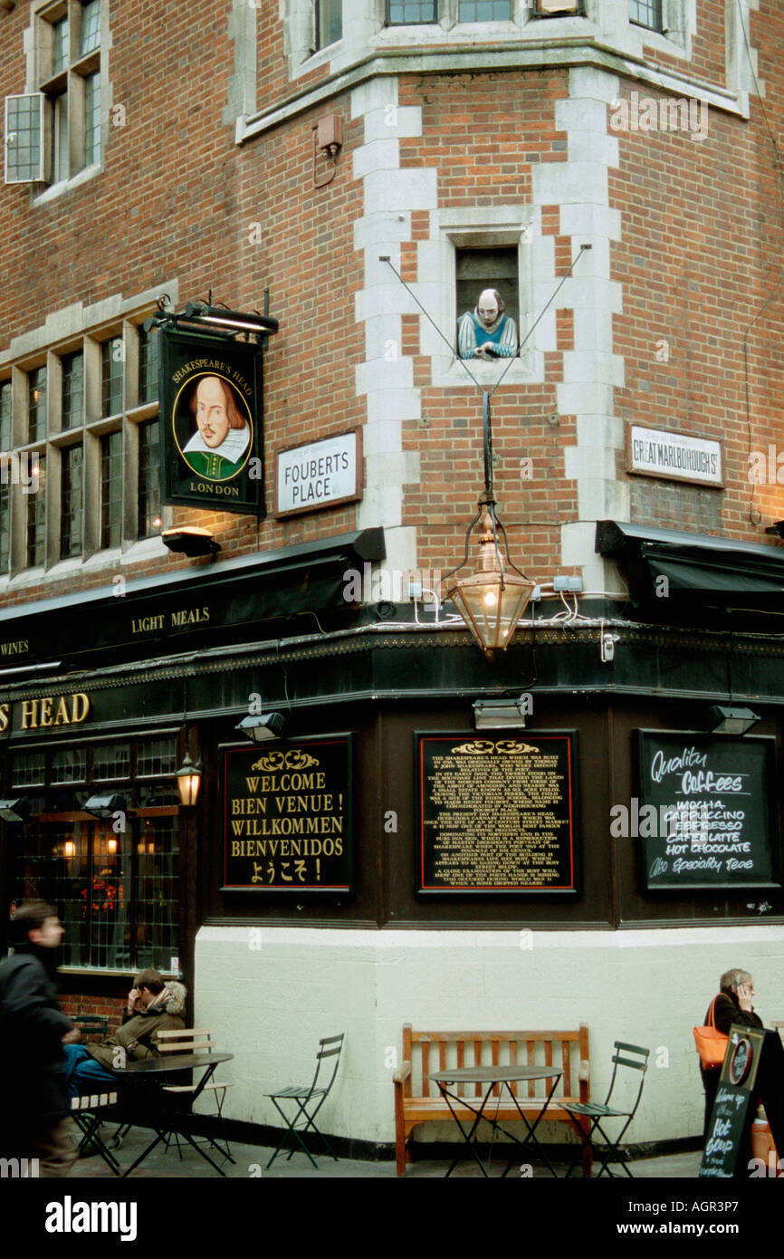 Restaurant 'Shakespeare's Head' / London Stock Photo - Alamy