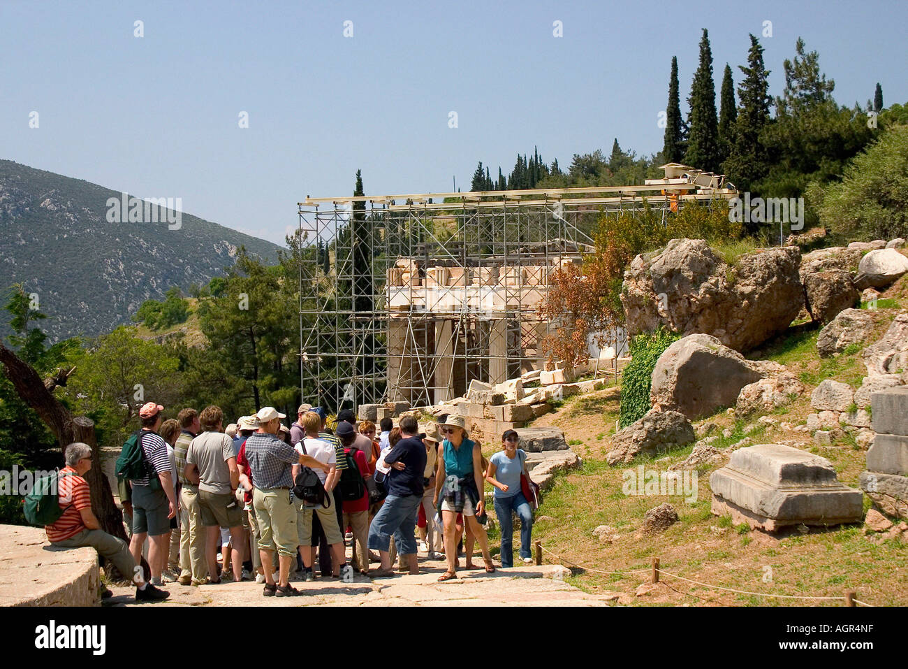 Greece house reconstruction hi-res stock photography and images - Alamy