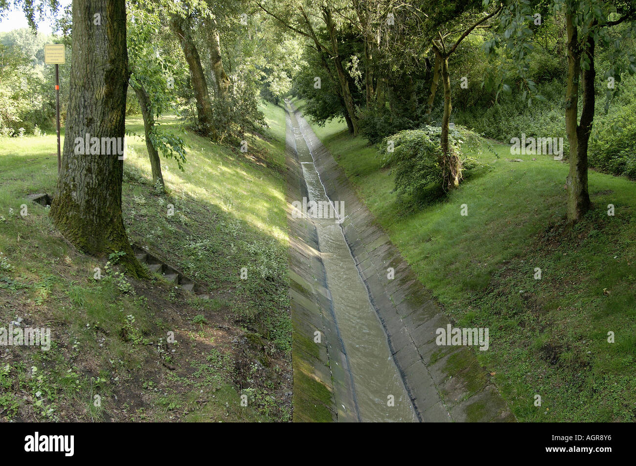 Excess water conduit / Oberhausen Stock Photo - Alamy