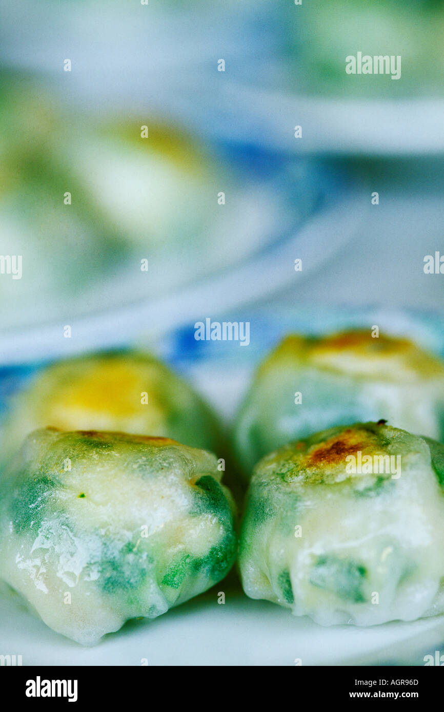 Food, Dim Sum, Shrimp and chive dumplings Stock Photo - Alamy