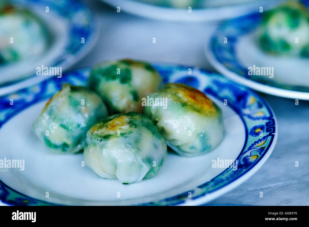Food, Dim Sum, Shrimp and chive dumplings Stock Photo - Alamy