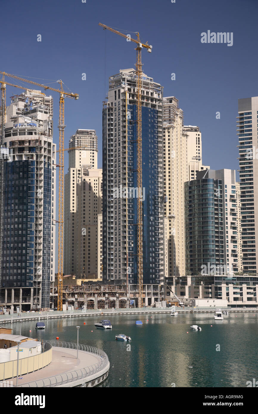 New property being built at Dubai Marina United Arab Emirates Stock ...
