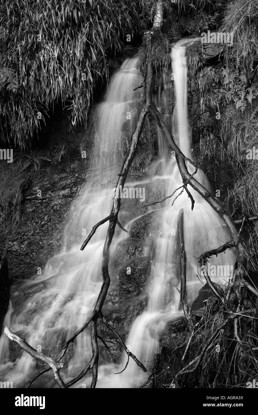 Waterfall on Fan Nedd Brecon Beacons Wales UK Stock Photo - Alamy