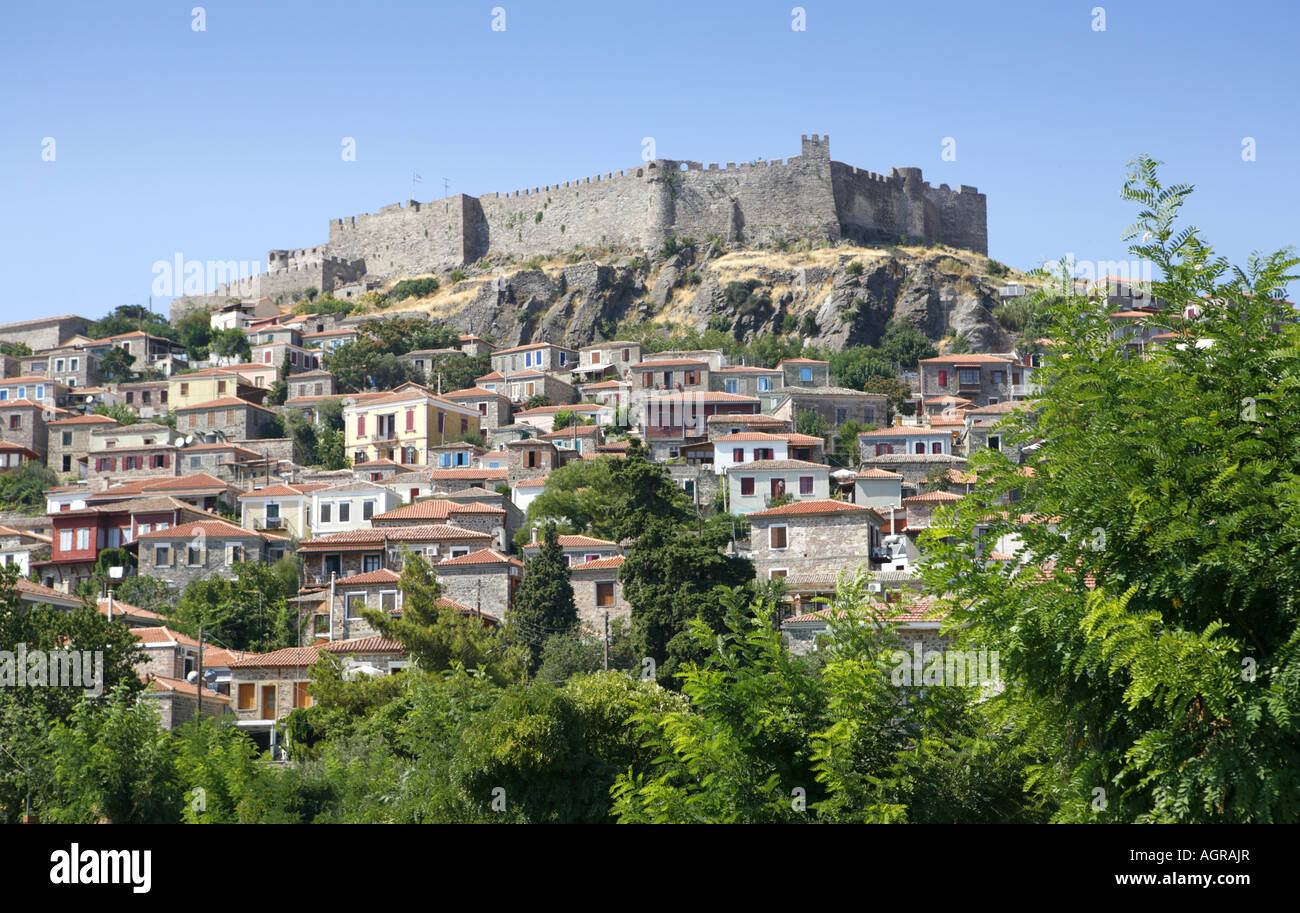 Mithimna or Molivos Lesbos island Greece Stock Photo - Alamy