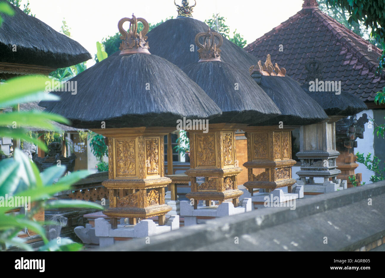 Bali Balinese Family Temple Indonesia Stock Photo - Alamy