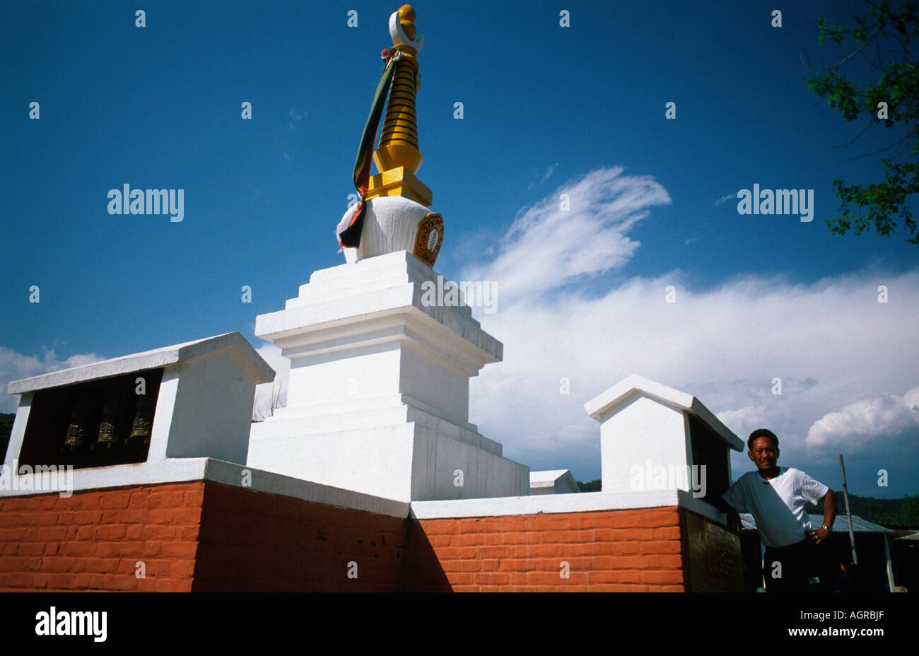 Tibetan refugee camp / Pokhara / Tibetisches Fluechtlingscamp Stock ...