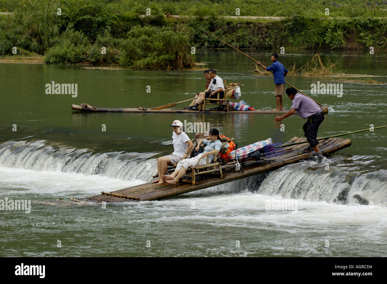 Two bamboo rafts hi-res stock photography and images - Alamy