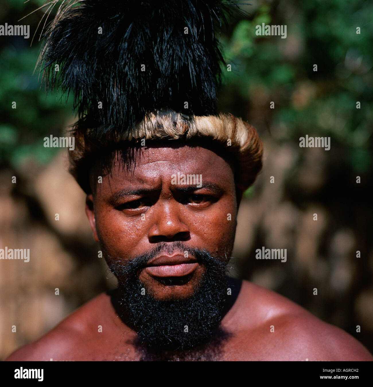 Zulu man / Zulu-Mann Stock Photo - Alamy