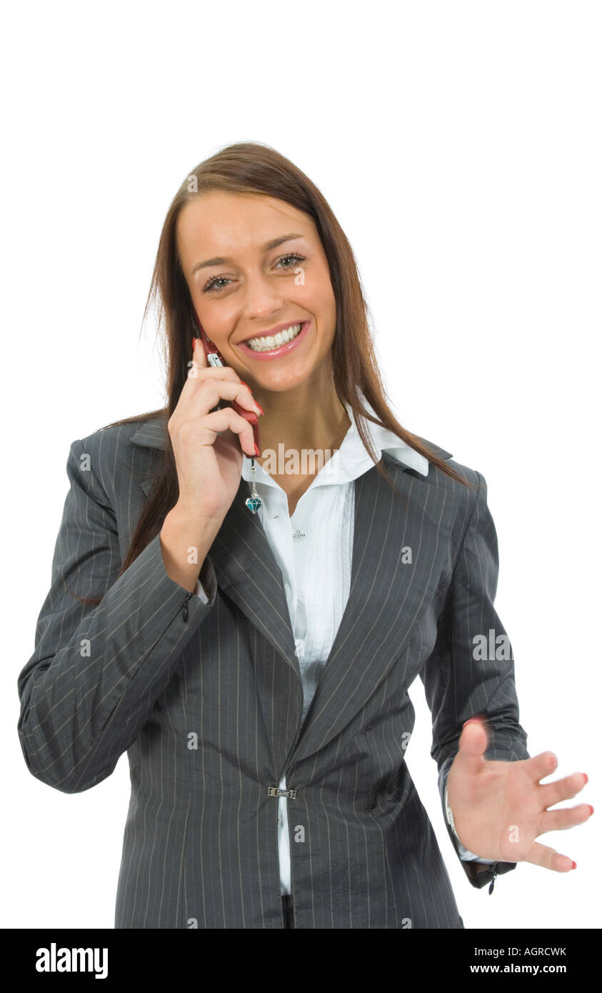 Business woman calling Stock Photo - Alamy