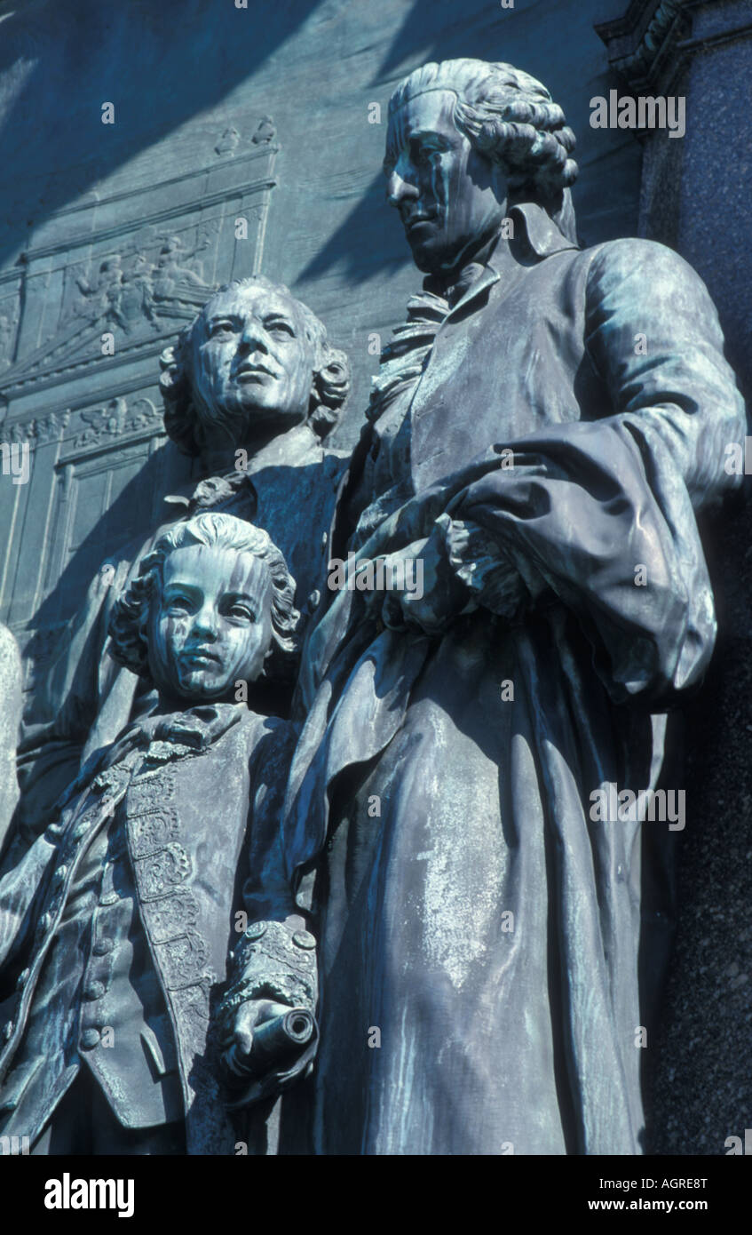 Detail of Maria Theresien Denkmal monument of Maria Theresia shows ...