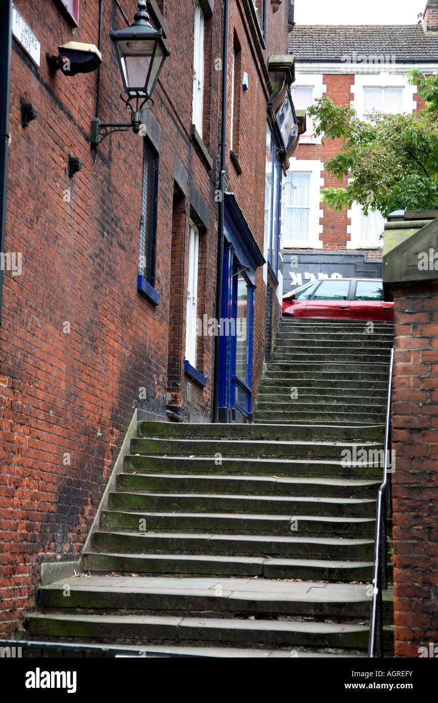 St Lawrence steps in Norwich Uk Stock Photo - Alamy