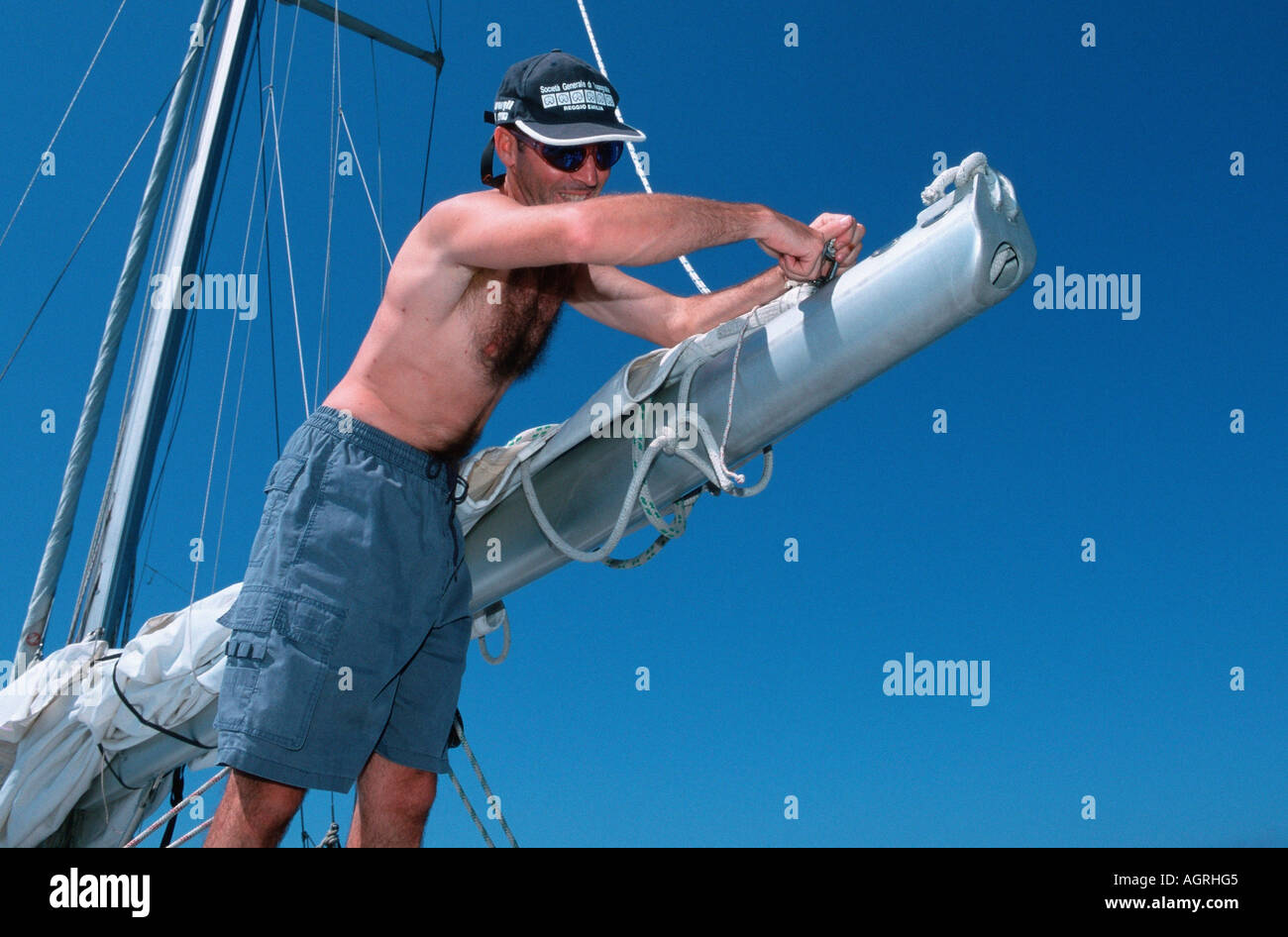 Man on ship hi-res stock photography and images - Alamy