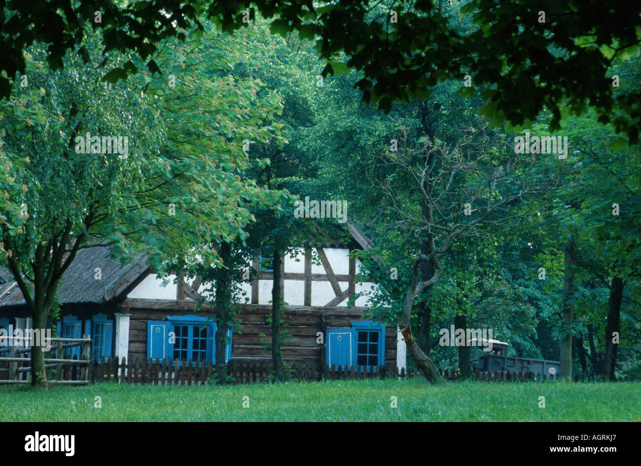 Timber-framed farm house Stock Photo - Alamy