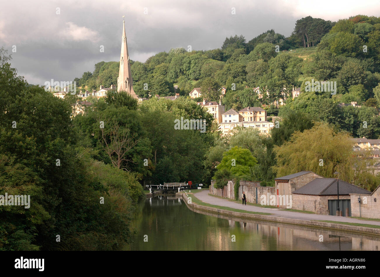 Kennet and Avon Canal at Bath Stock Photo - Alamy