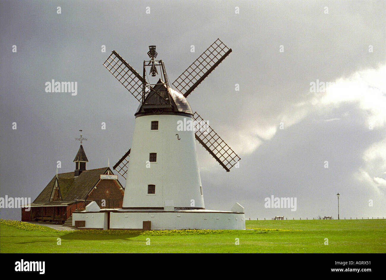 Lytham Windmill and Lifeboat Museum Stock Photo - Alamy