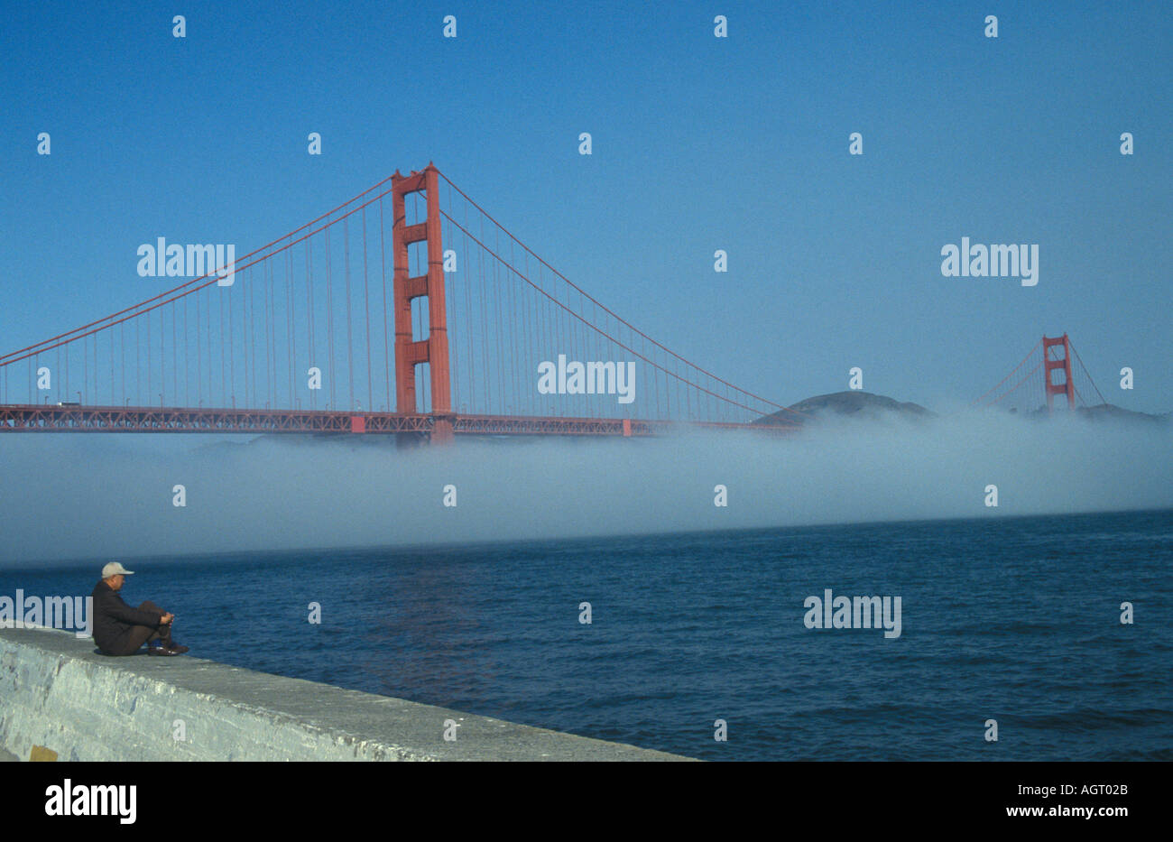 Golden Gate Bridge in the Fog San Francisco Stock Photo - Alamy