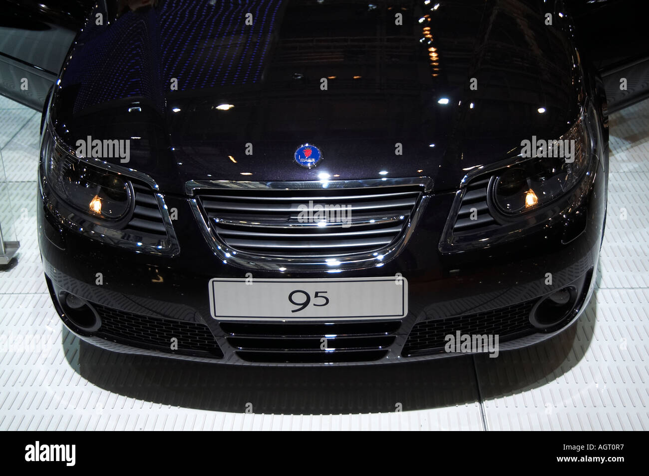 saab, 95, executive, car, headlights, grill, chrome, styling Stock ...