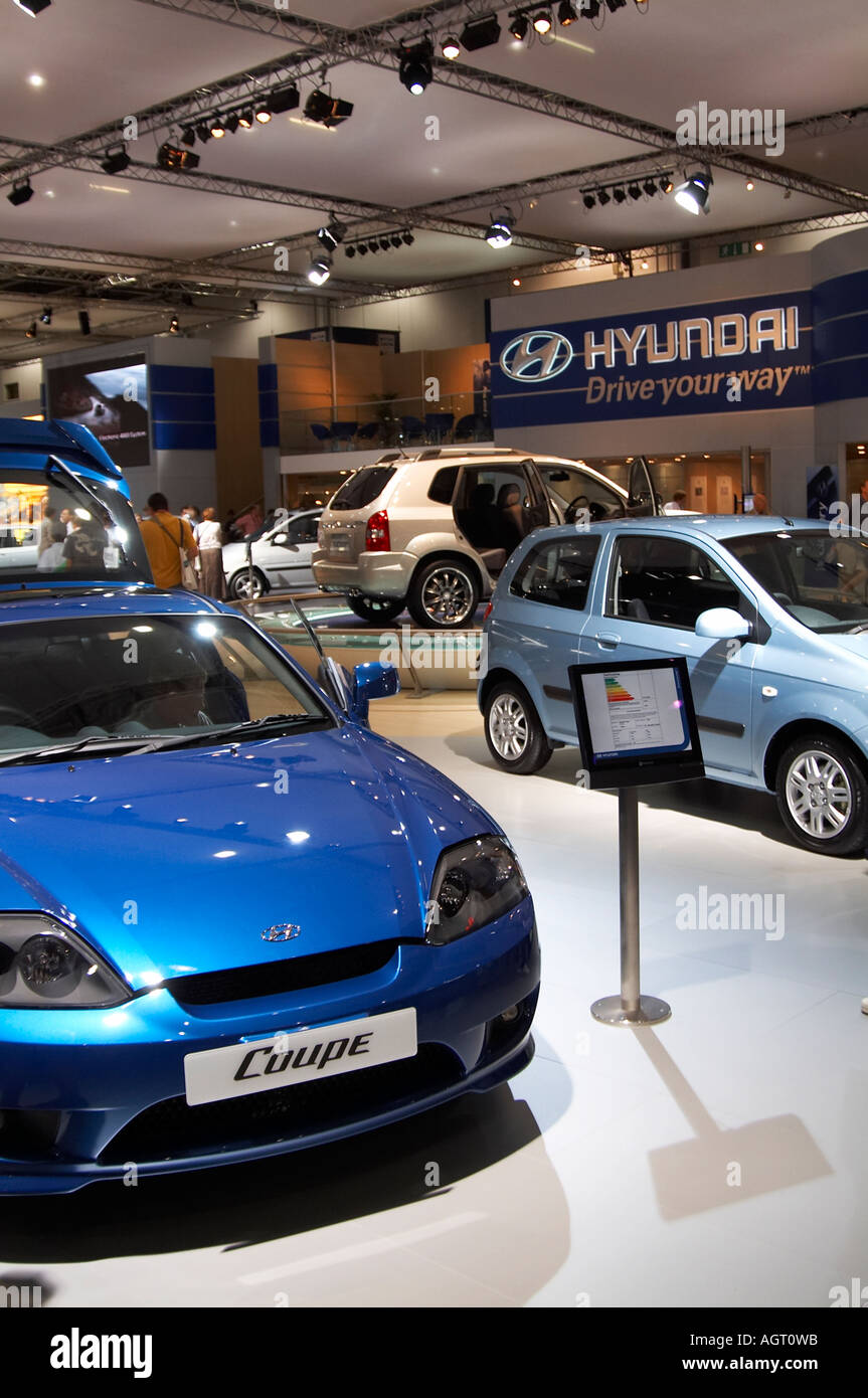 Hyundai, stand, car, at, London, motorshow, motor, show, held, at the ...