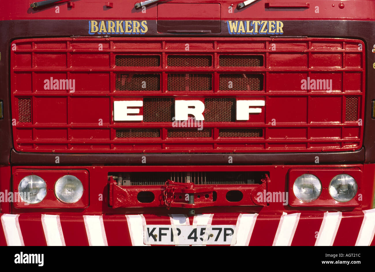 ERF Lorry Radiator Grill Stock Photo - Alamy