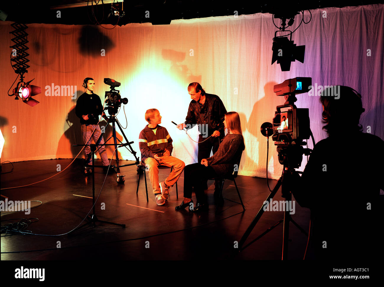 Tv interviews studio hi-res stock photography and images - Alamy
